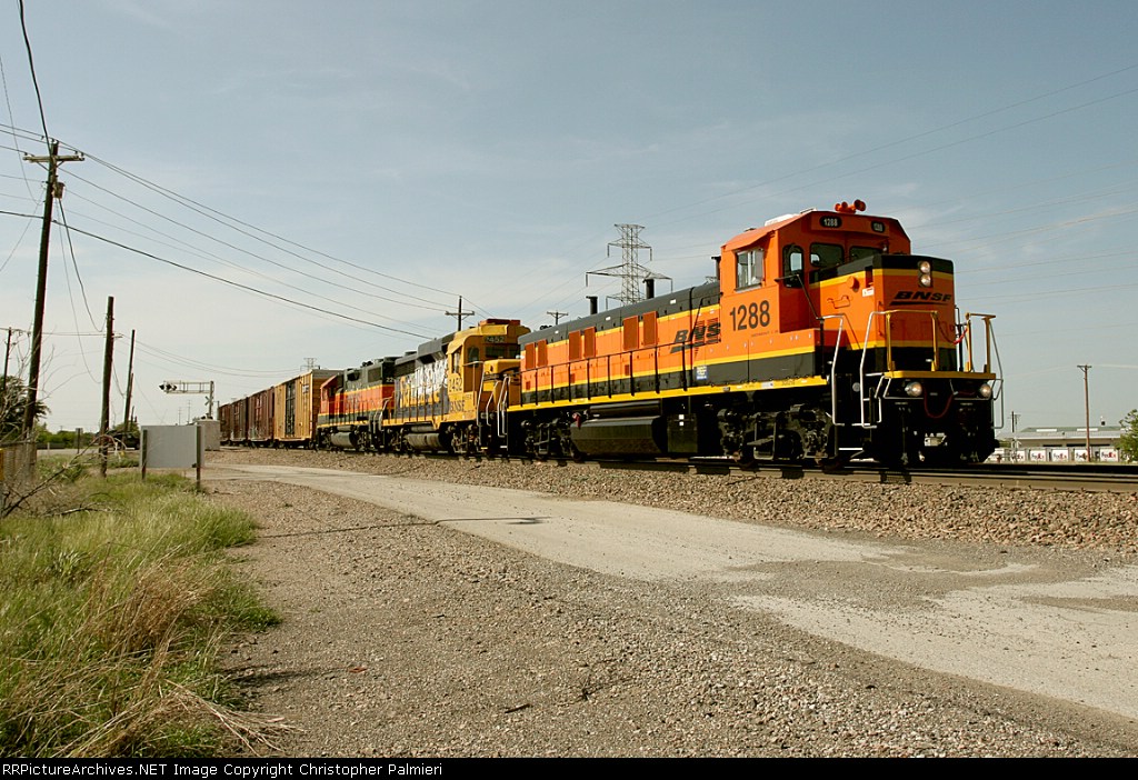 BNSF 1288, 2452, and 2297